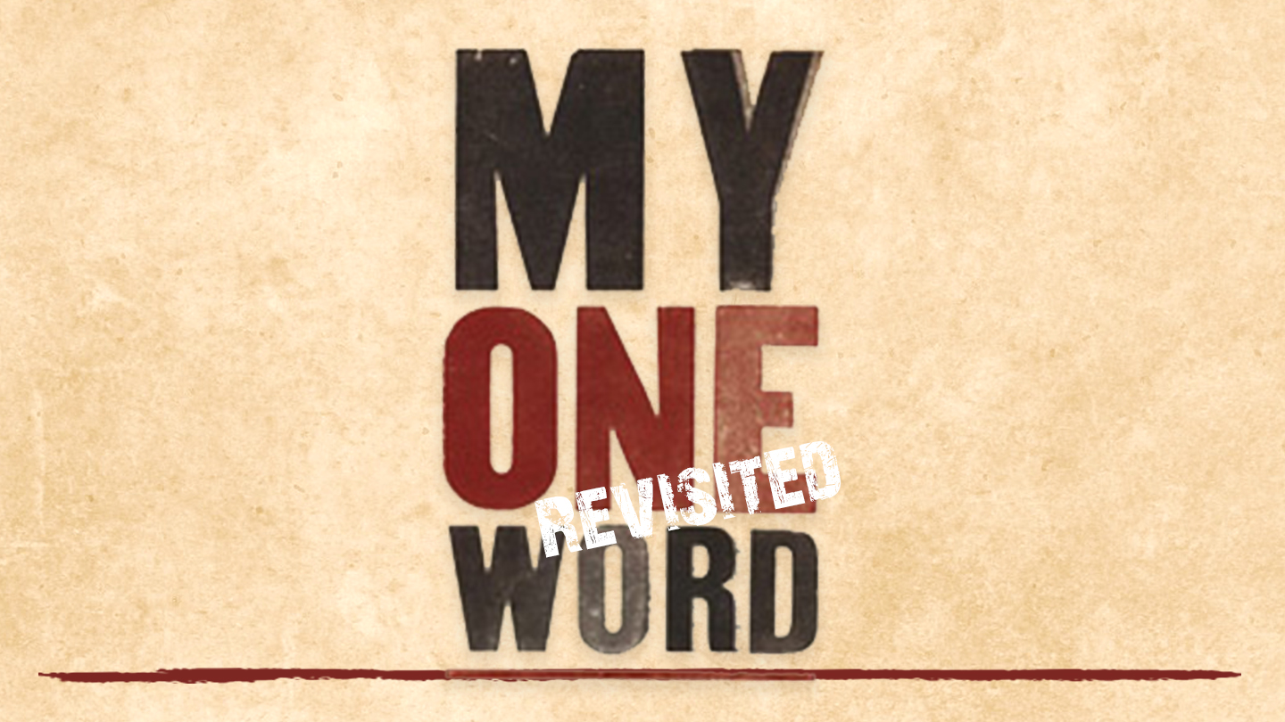 Jan 1, 2017 – My One Word: Revisited | Choctaw Road Baptist Church